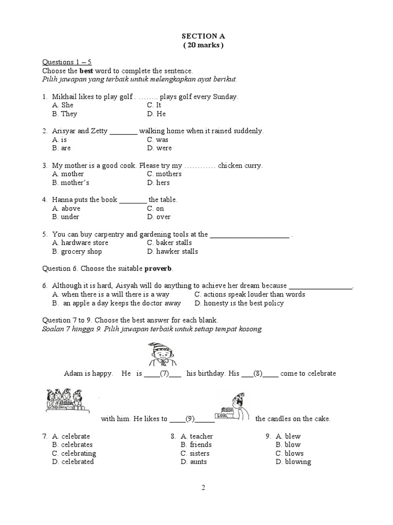 English Year 4 Final 2019 | Download Free PDF | Ant | Insects