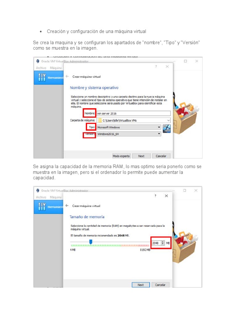 Creación y Configuración de Una Máquina Virtual | PDF | Usuario ...