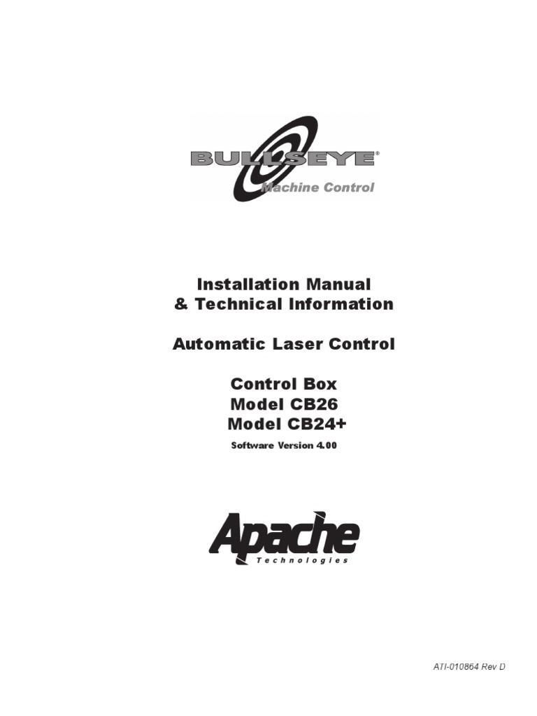 Installation Manual & Technical Information Automatic Laser Control ...