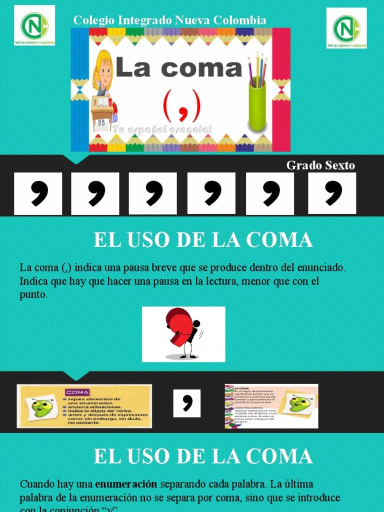 El Uso de La Coma | PDF
