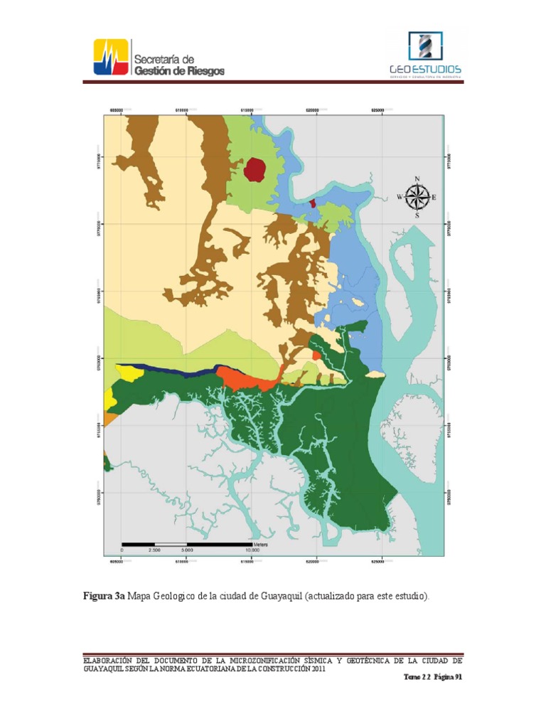 Microzonificación Gye Mapa Geologico | PDF