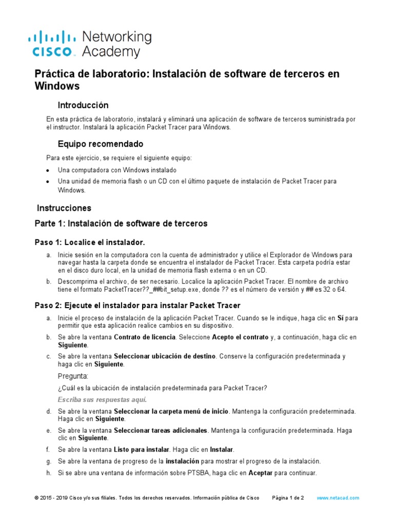 3.1.2.7 Lab - Install Third-Party Software in Windows | PDF | Ventana ...