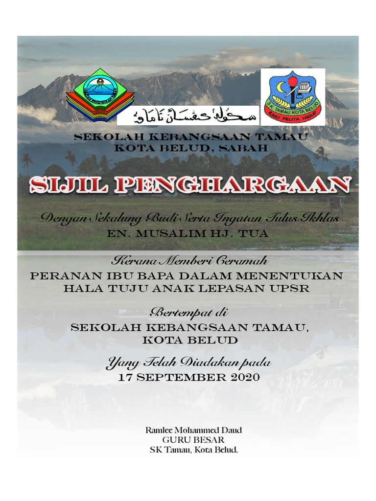 Contoh Cenderahati | PDF