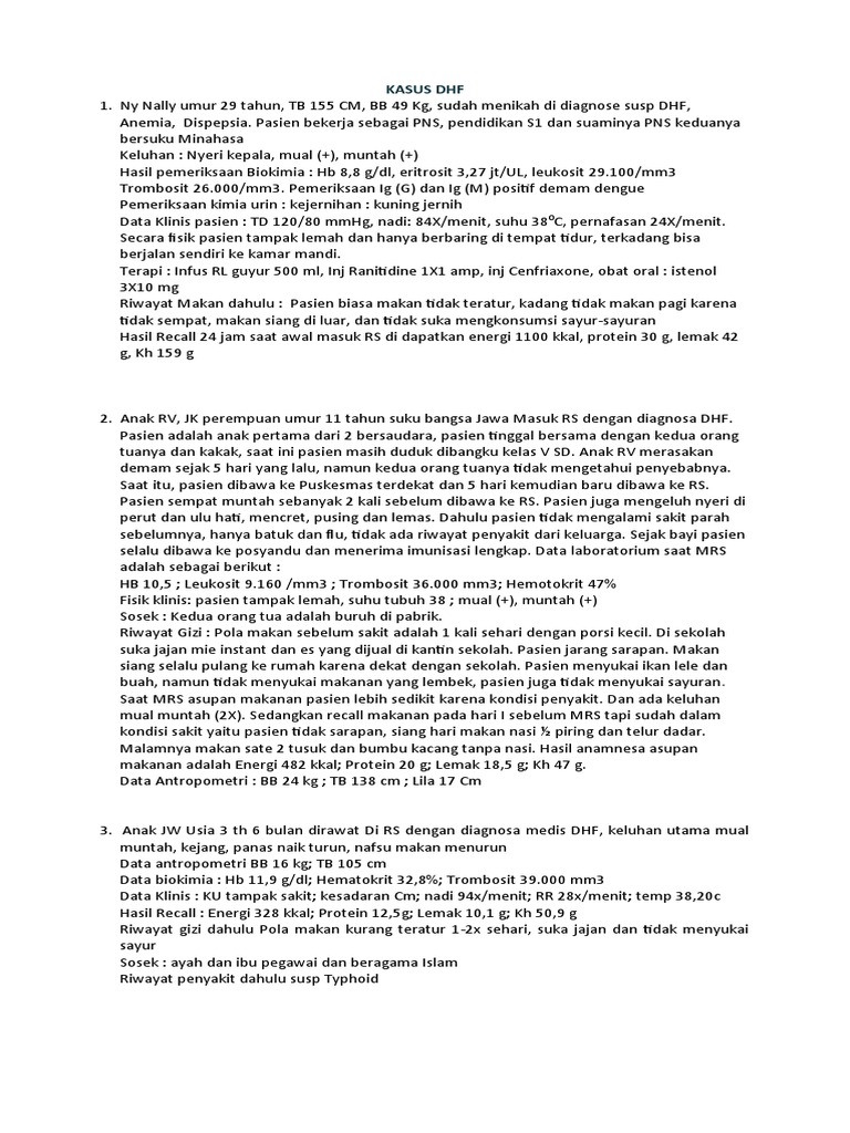 Kasus DHF Praktek | PDF