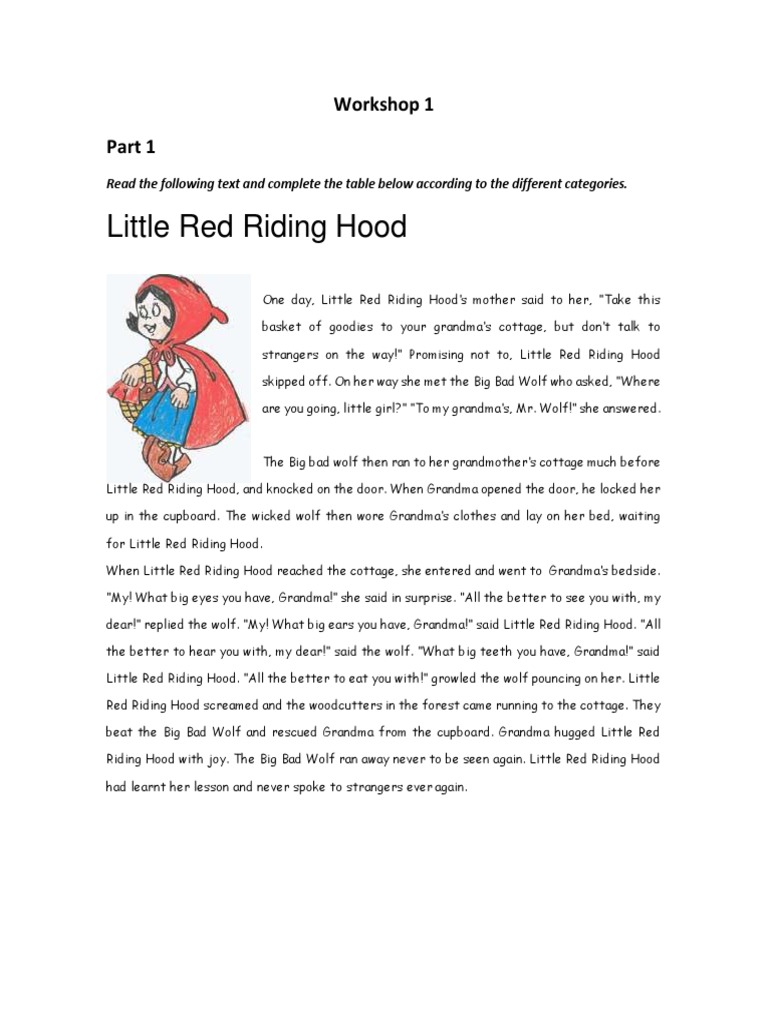 Little Red Riding Hood | PDF
