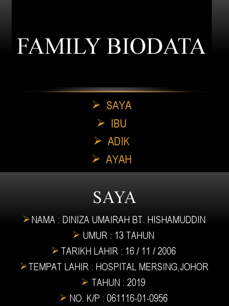 Family Biodata | PDF