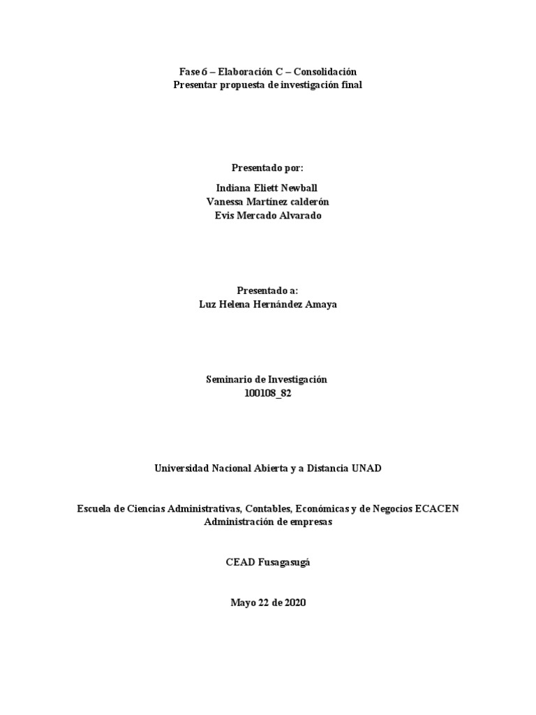 Fase 6 - 100108 - 82 - Sustentacion de La Propuesta Final - Colaborativa | PDF | Informática