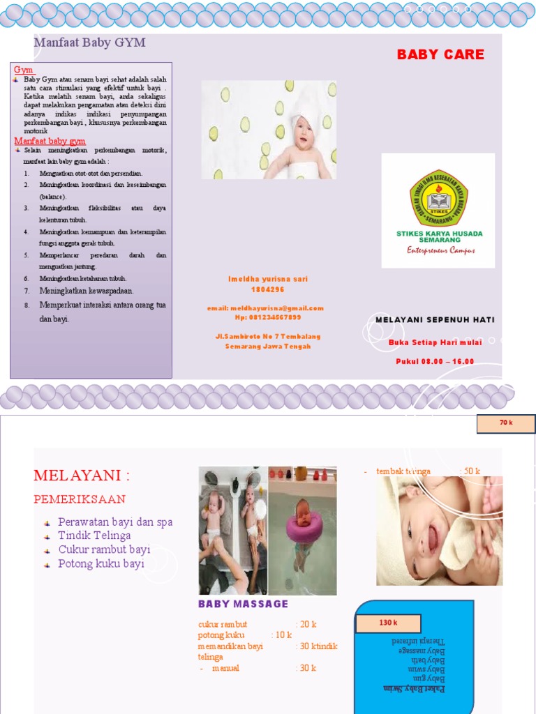 Leaflet Baby Gym | PDF