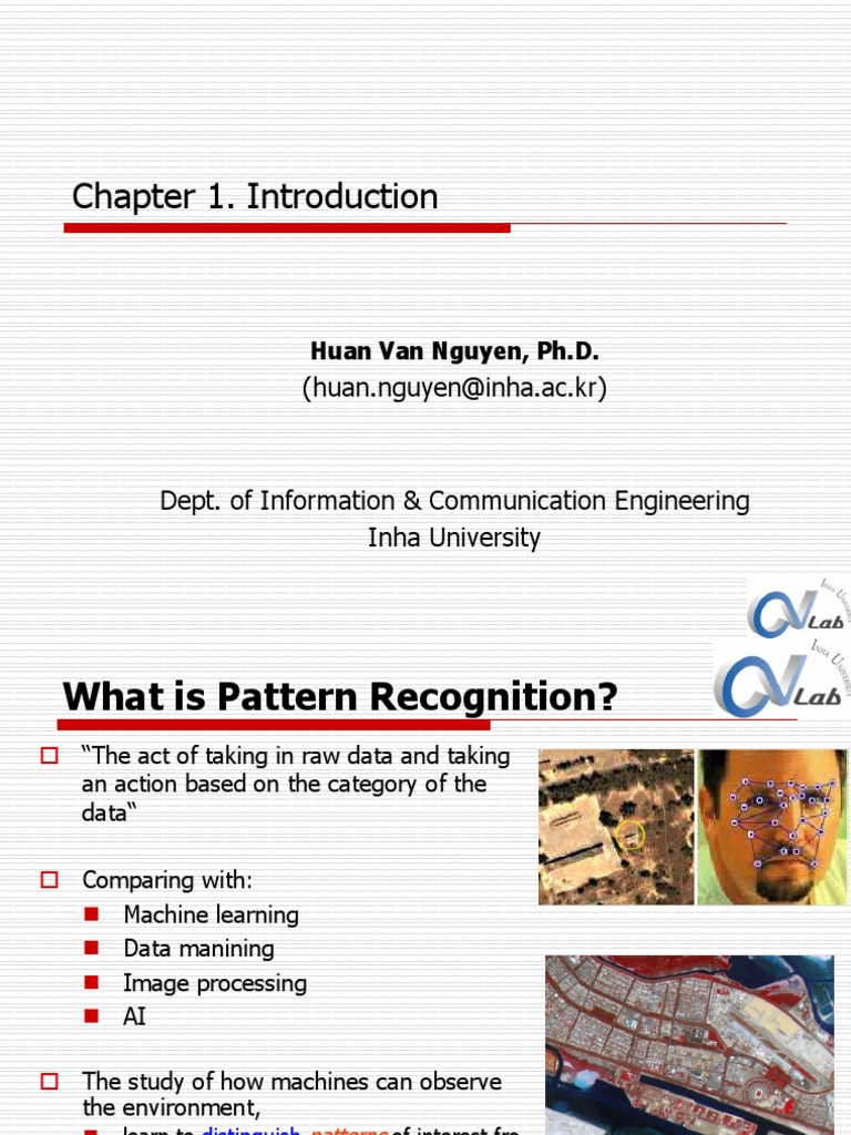 Ch1 Introduction Pdf Pdf Pattern Recognition Statistical Classification