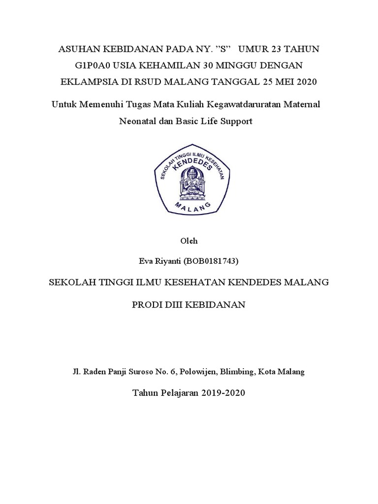 Eva Riyanti - ASKEB EKLAMSIA | PDF