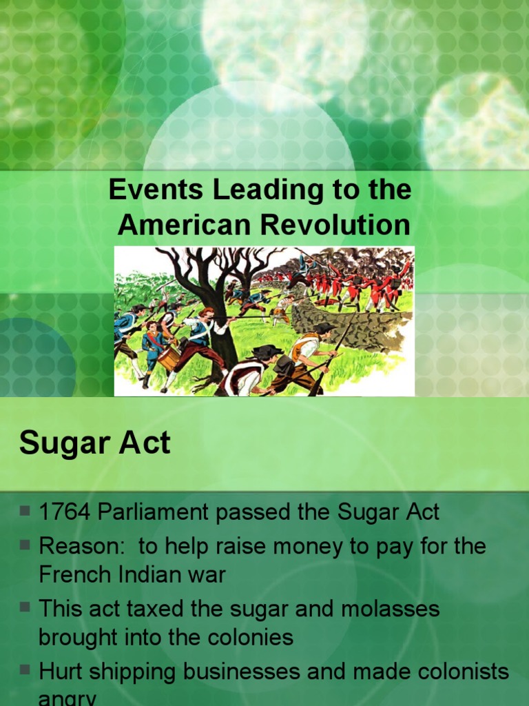 Events Leading To The American Revolution | PDF