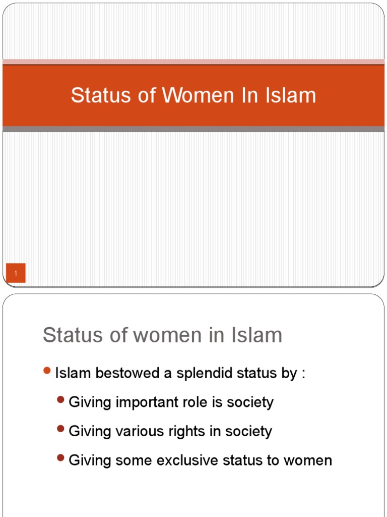 Status of Women in Islam | PDF | Women In Islam | Muhammad