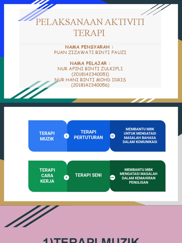 Aktiviti Terapi | PDF | Karier & Perkembangan