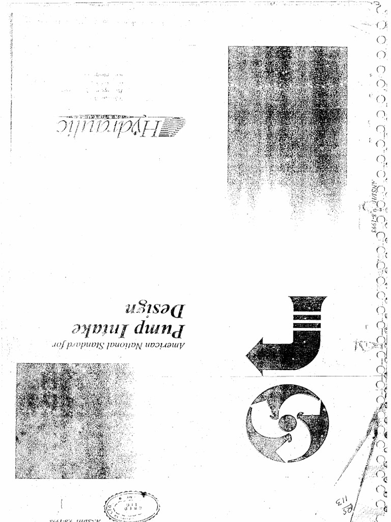 Pump Intake Design | PDF