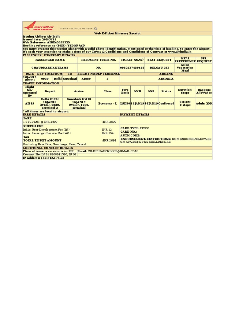 En US Receipt | PDF | Baggage | Business