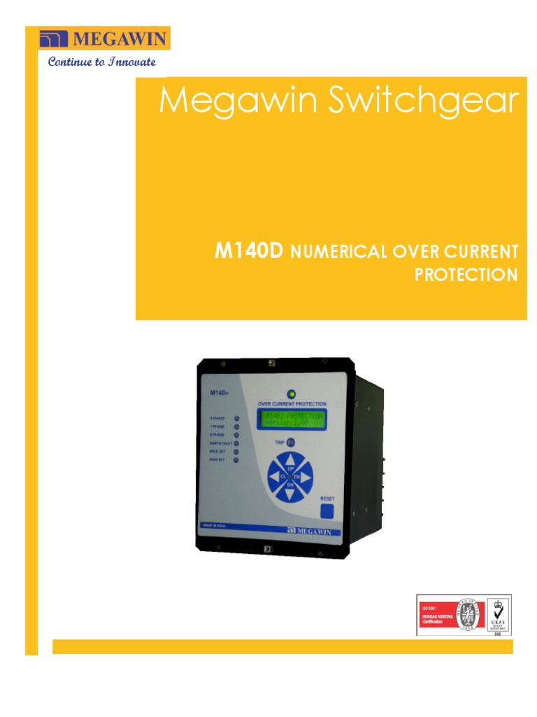 Megawin Switchgear: Numerical Over Current Protection | PDF | Relay ...