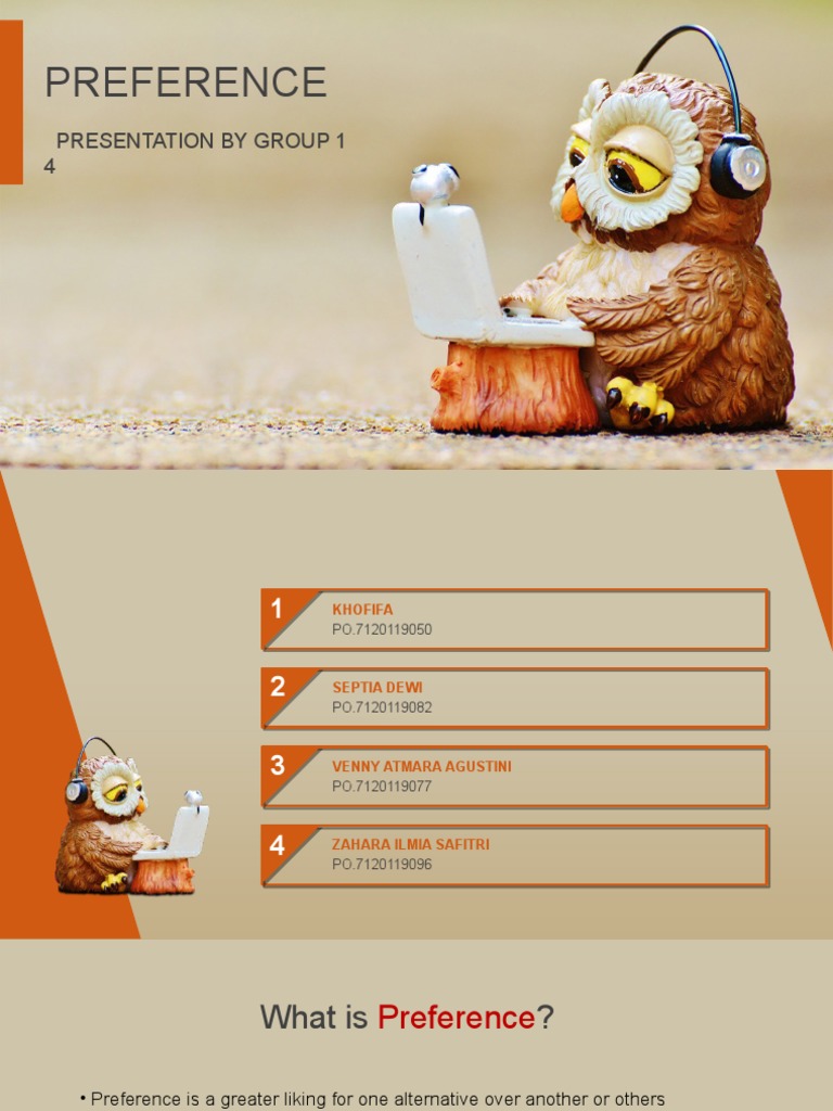 Group 14 Preference | PDF | Subject (Grammar) | Verb