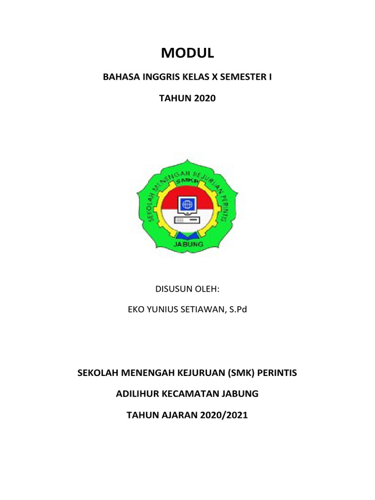 Modul B Ing Kelas X | PDF | Karier & Perkembangan | Kajian Bahasa Asing