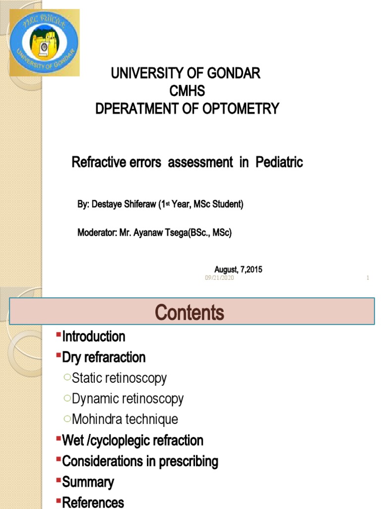 Paediatric Refractive Error Assessment | PDF | Visual Acuity | Eye