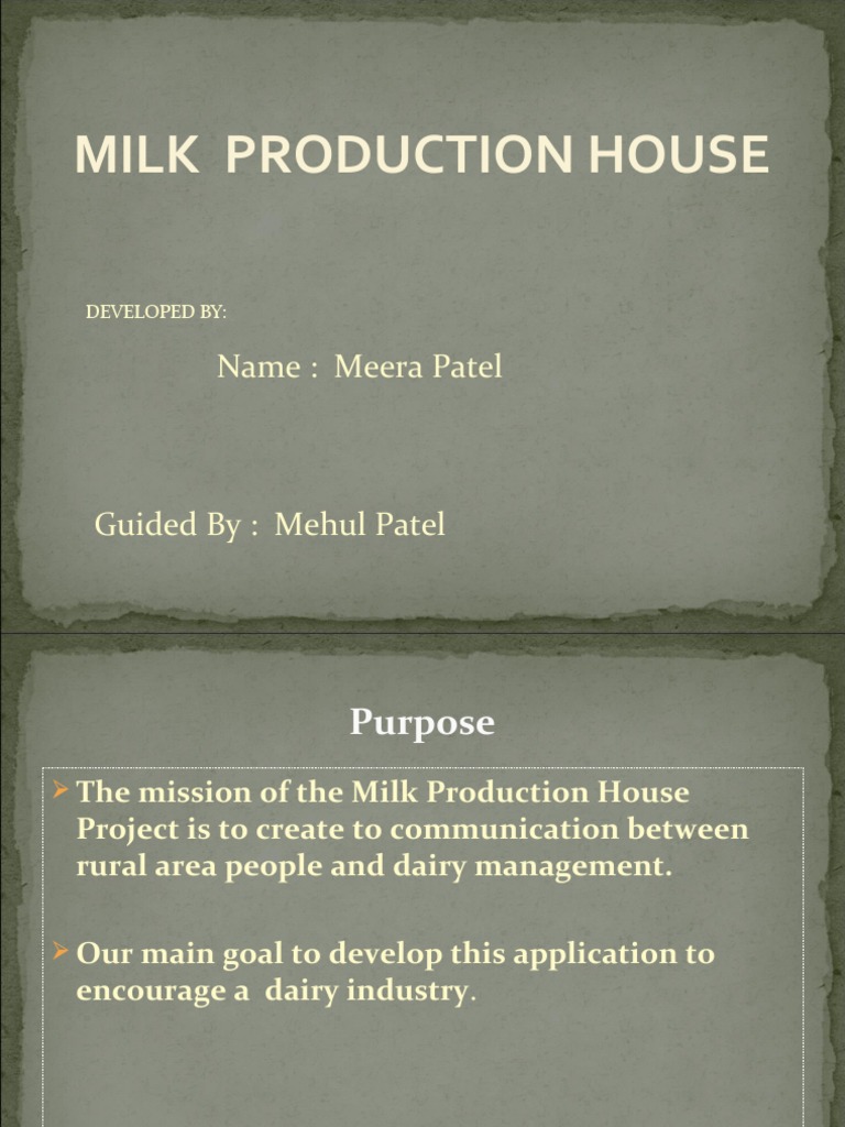 Dailry Milk Management System Project | PDF