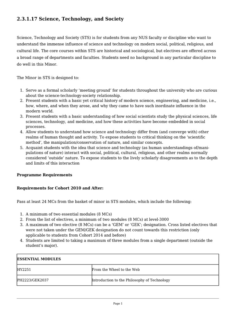 Science, Technology, and Society | PDF | Science | Academia