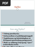 Mahahalagang Elemento NG Epiko | PDF