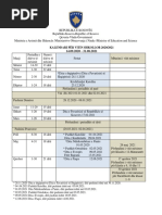 Draft1 - Ua - Kalendari I Vitit Shkollor 2021 2022. | PDF