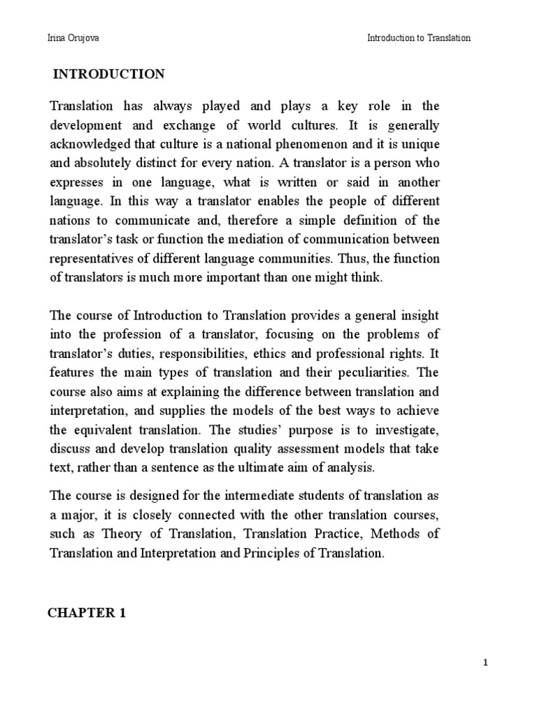 Introduction to Translation Studies | PDF | Translations | Language ...