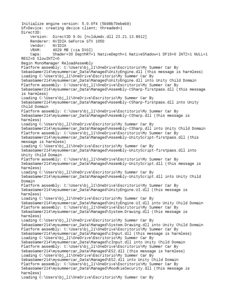 Output Log | PDF | Operating System Families | Microsoft Windows