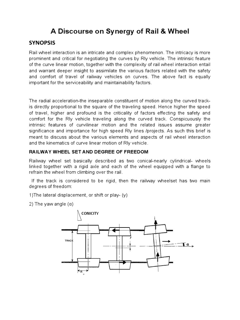 Rail-Wheel Interaction on Curves | PDF | Velocity | Acceleration