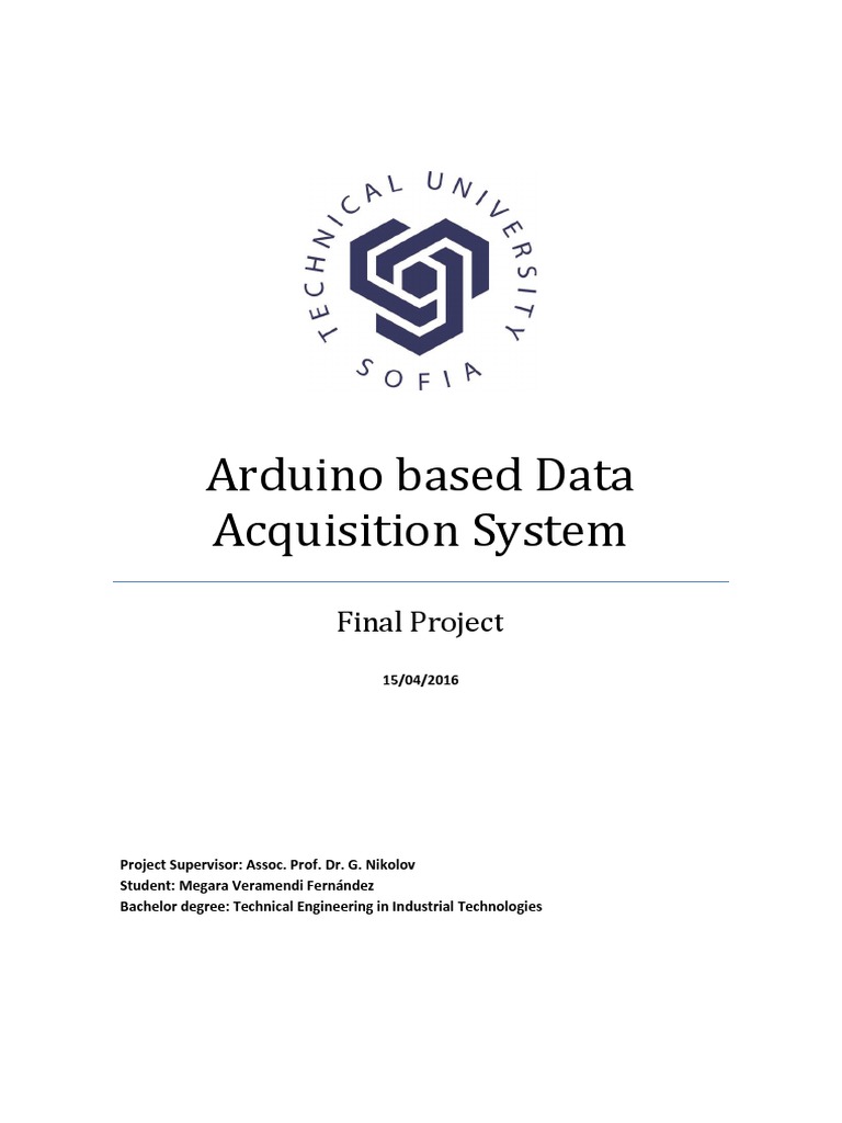 Arduino Based Data Acquisition System: Final Project | PDF | Subroutine | Sensor