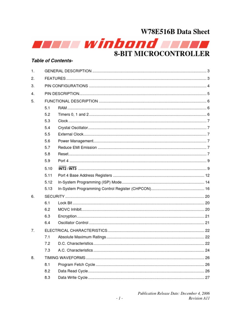 Winbond PDF | PDF | Flash Memory | Microcontroller