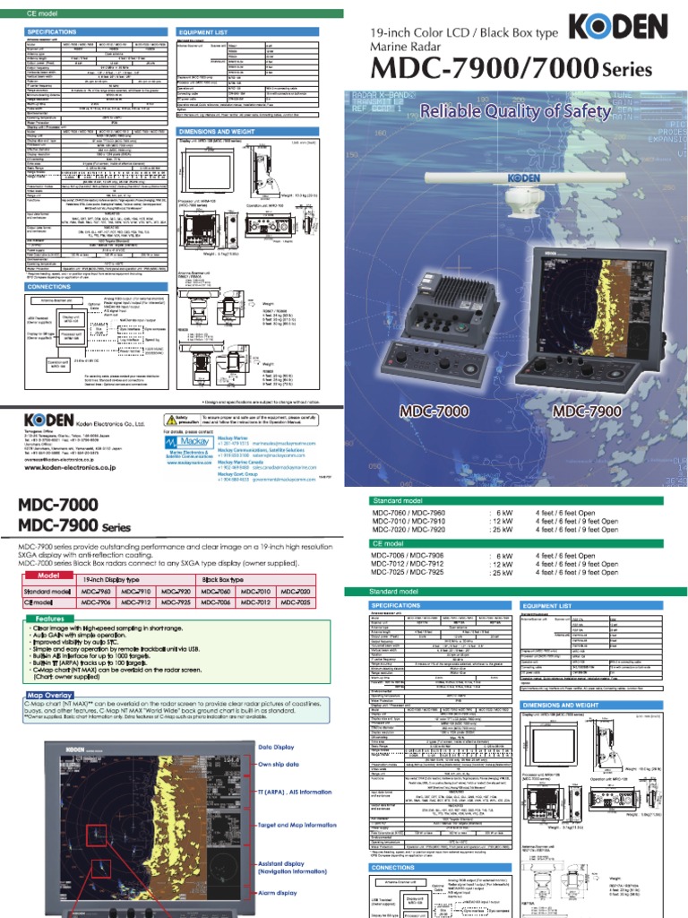 Koden 7000 Series Radar | PDF
