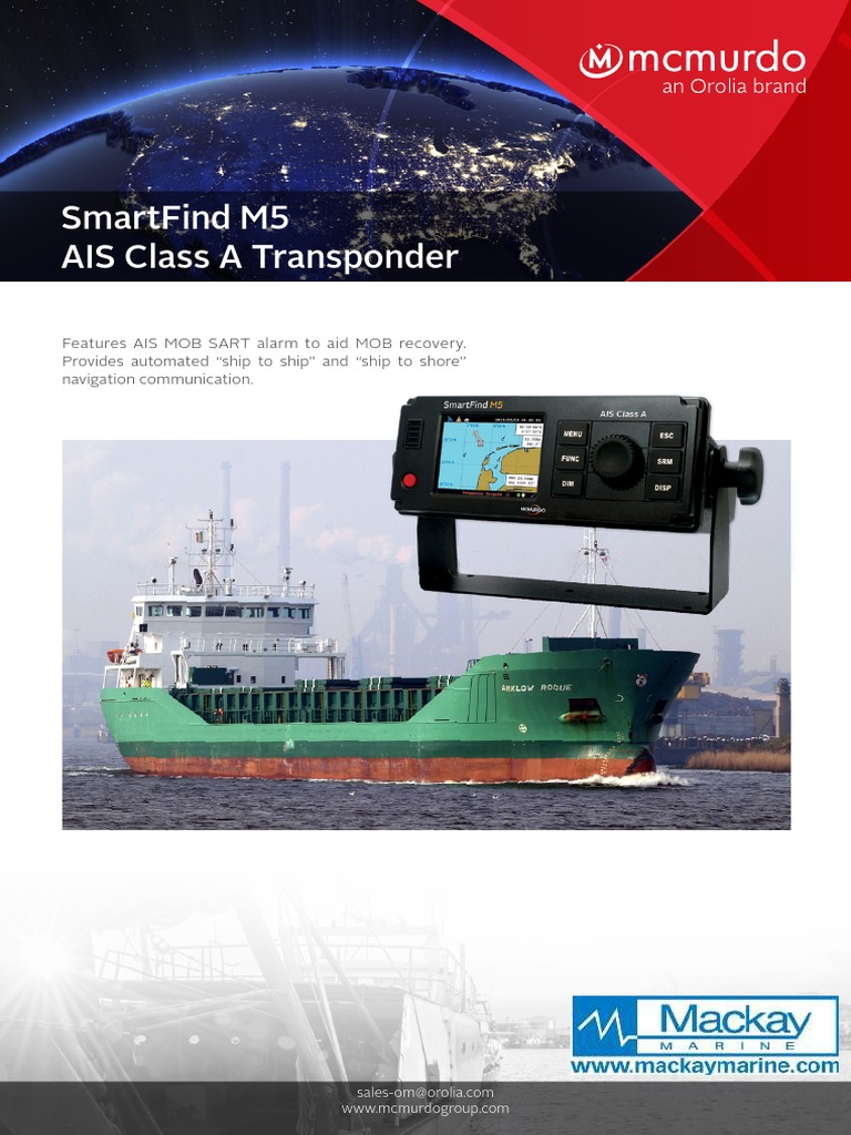 Smartfind M5 Ais Class A Transponder | PDF | Telecommunications ...