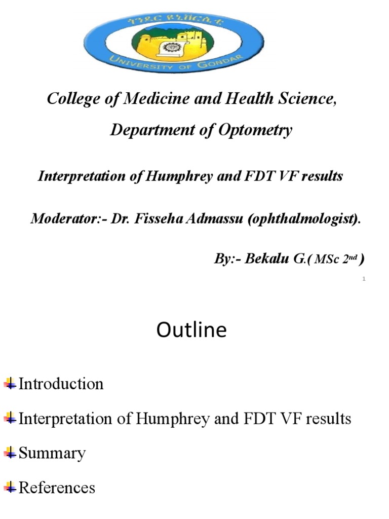 Interpreting Humphrey and FDT VF Results | PDF | Sensitivity And ...