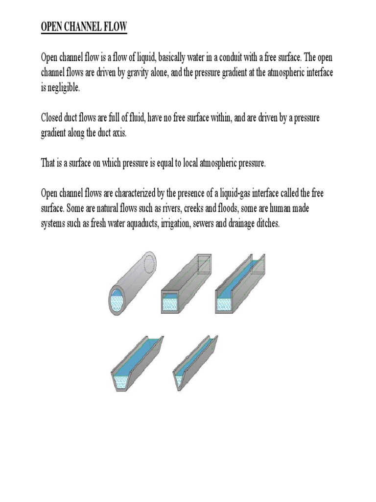 Open Channel Flow | PDF | Fluid Dynamics | Reynolds Number