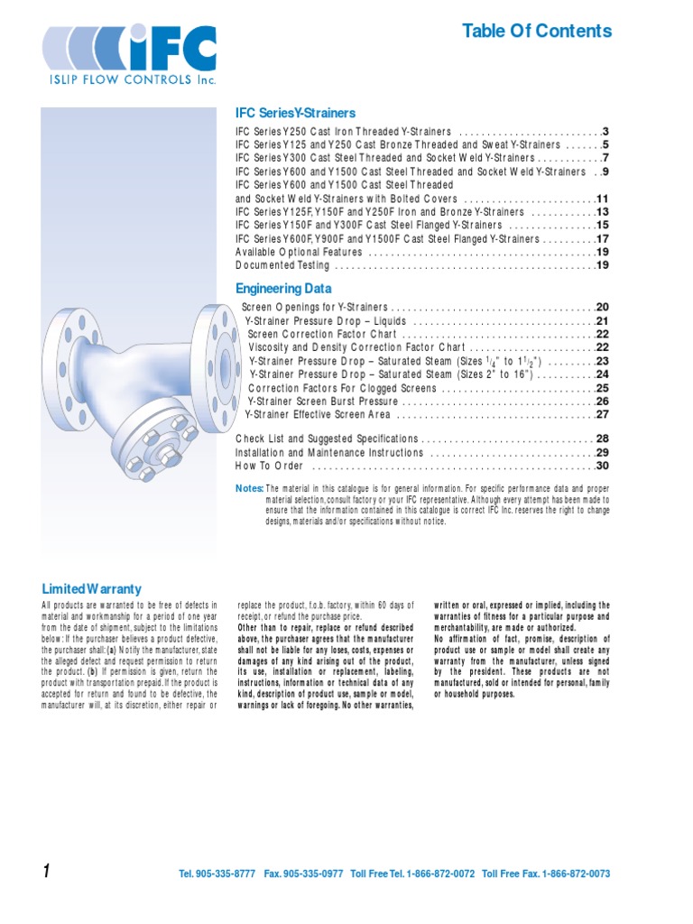 Y-Strainer Installation Guide | PDF | Building Materials | Chemistry