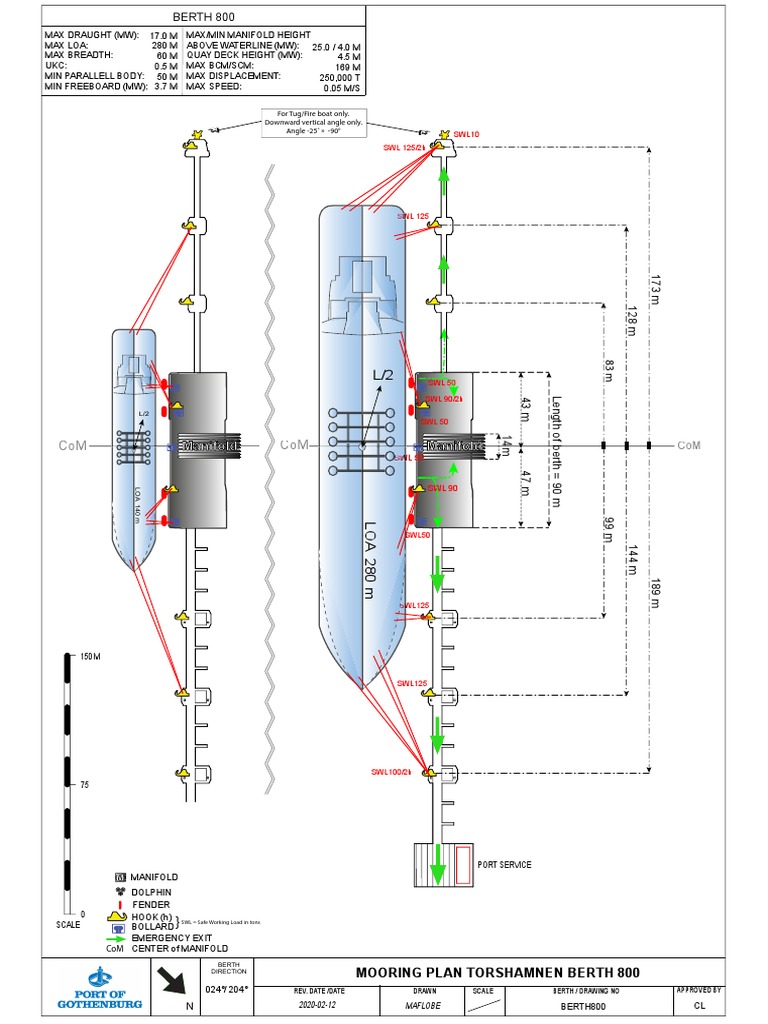 Manifold Arrangement for Berth 800 | PDF | Ships | Watercraft