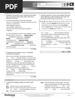 B2 - Workbook - Answer - Key - Units1 - 2 - 3 | PDF | Cognitive Science