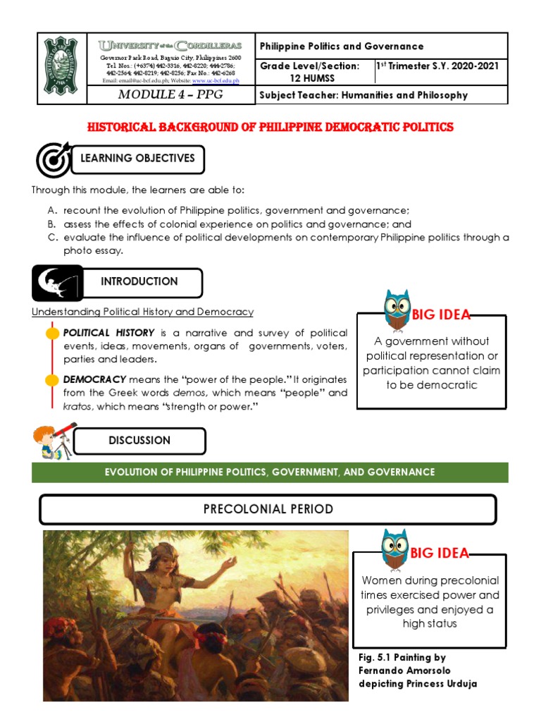 PPG Module 2 PDF | PDF | President Of The Philippines | World Politics