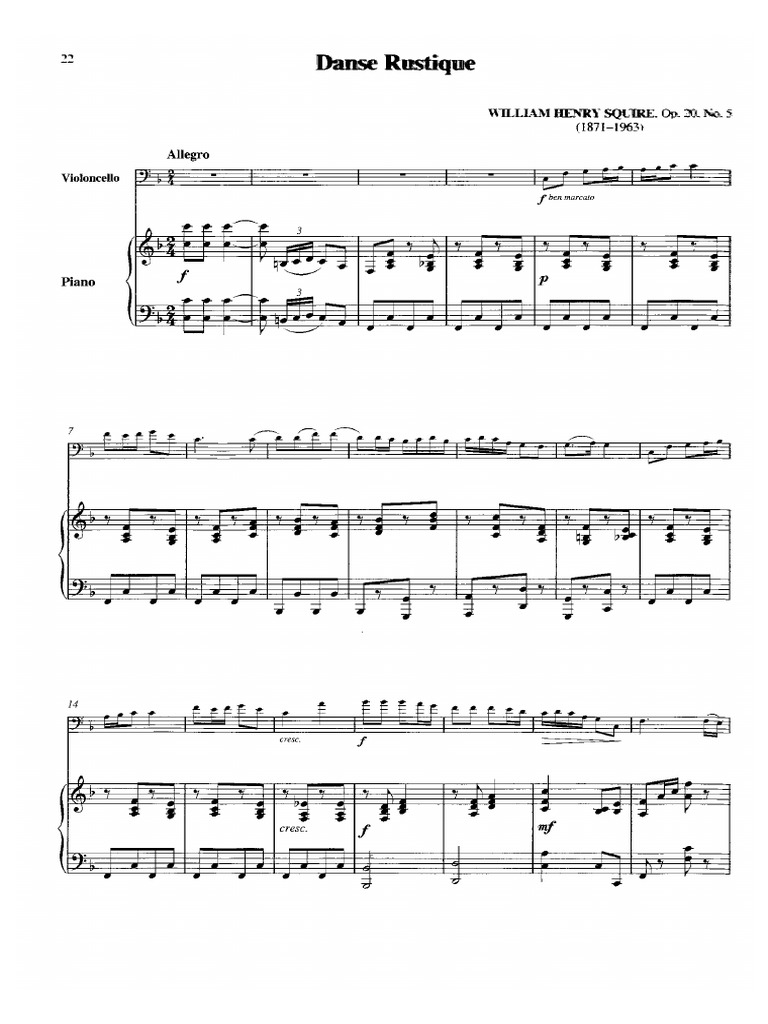 Squire Danse Rustique PF | PDF