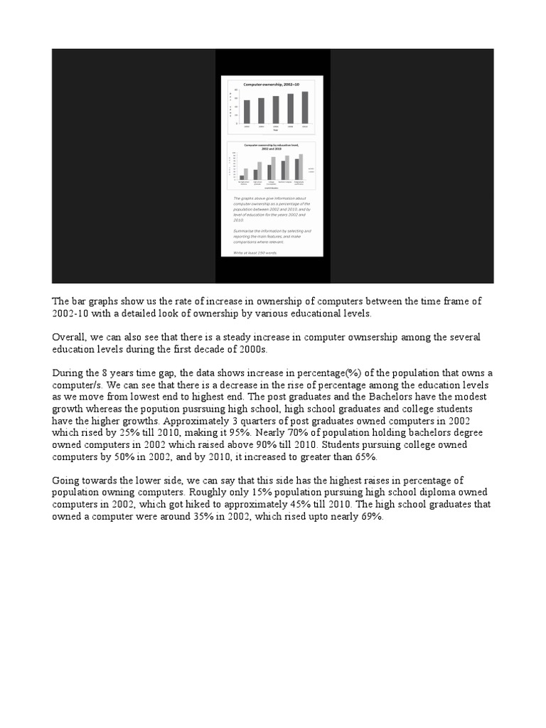 Bar Graph Writing | PDF | Business | Social Science