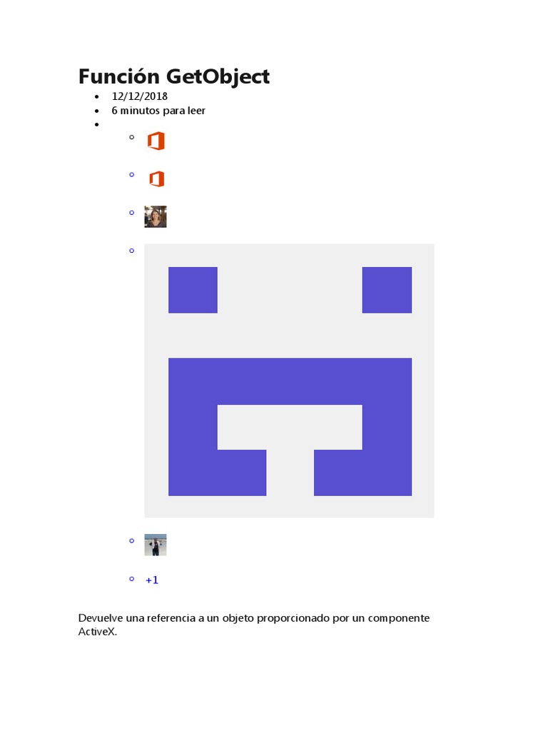 Uso de la función GetObject en VBA | PDF | Archivo de computadora | Dibujo