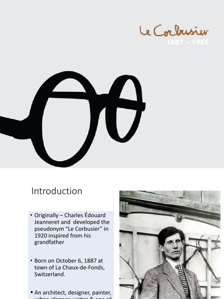 Le Corbusier - S Modular and Five Priciple of New Architecture | PDF ...