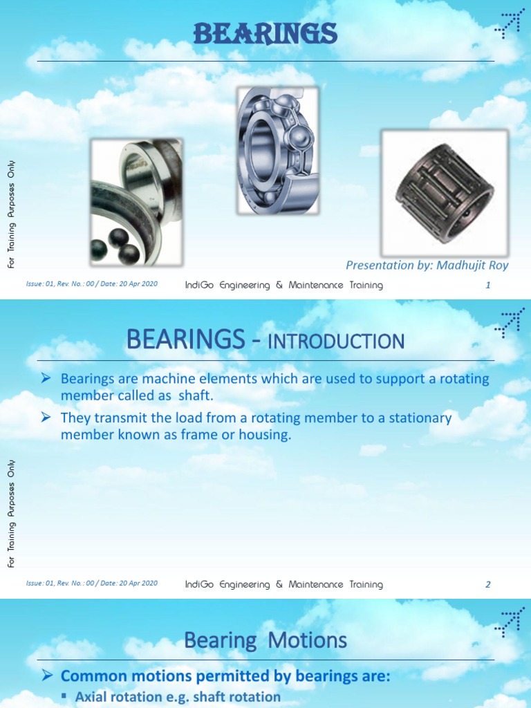 Basics of Bearings | PDF | Bearing (Mechanical) | Gear