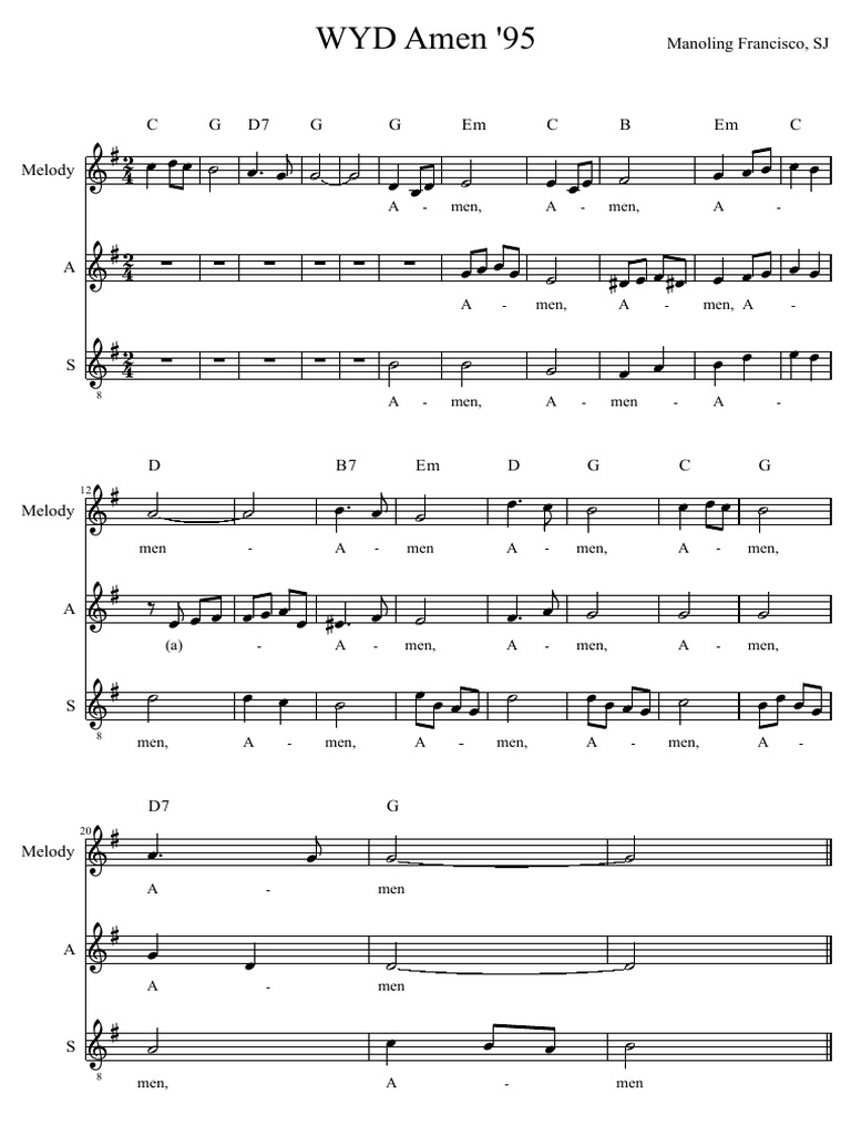 Amen WYD PDF | PDF