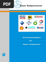 Recommended Oil and Grease Cross Reference Chart | PDF | Soft Matter | Oils