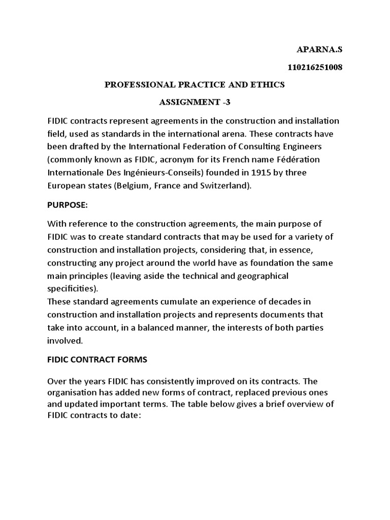 Aparna.S 110216251008 Professional Practice and Ethics Assignment - 3 | PDF | Business Law ...