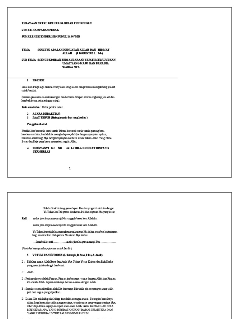 Tertib Acara STM | PDF