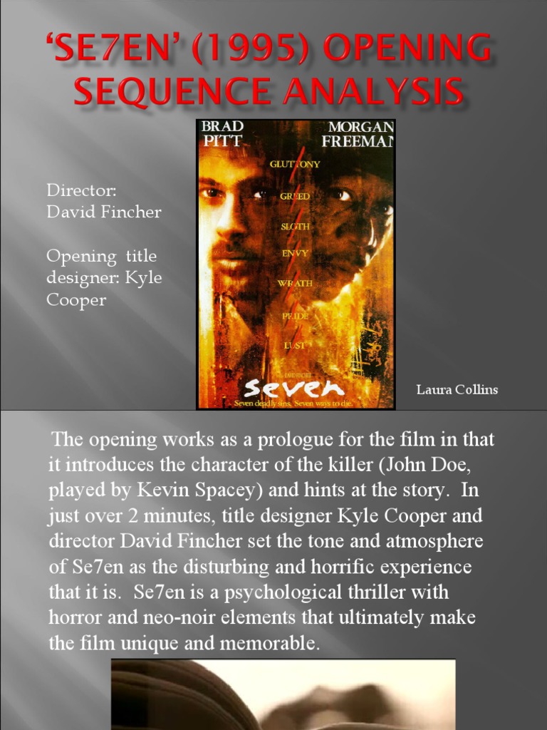 Se7en' Opening Sequence Analysis | PDF